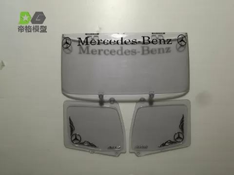 AsTec Models - DMW 074-2-2 Merc Window decals chrome - DMW