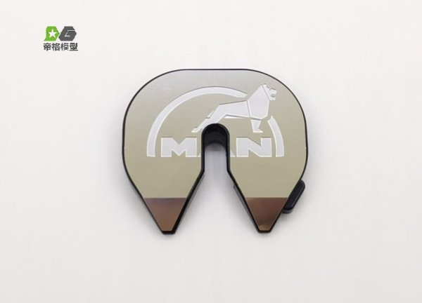 AsTec Models - DMW - Stainless Logo Sticker, MAN - DMW